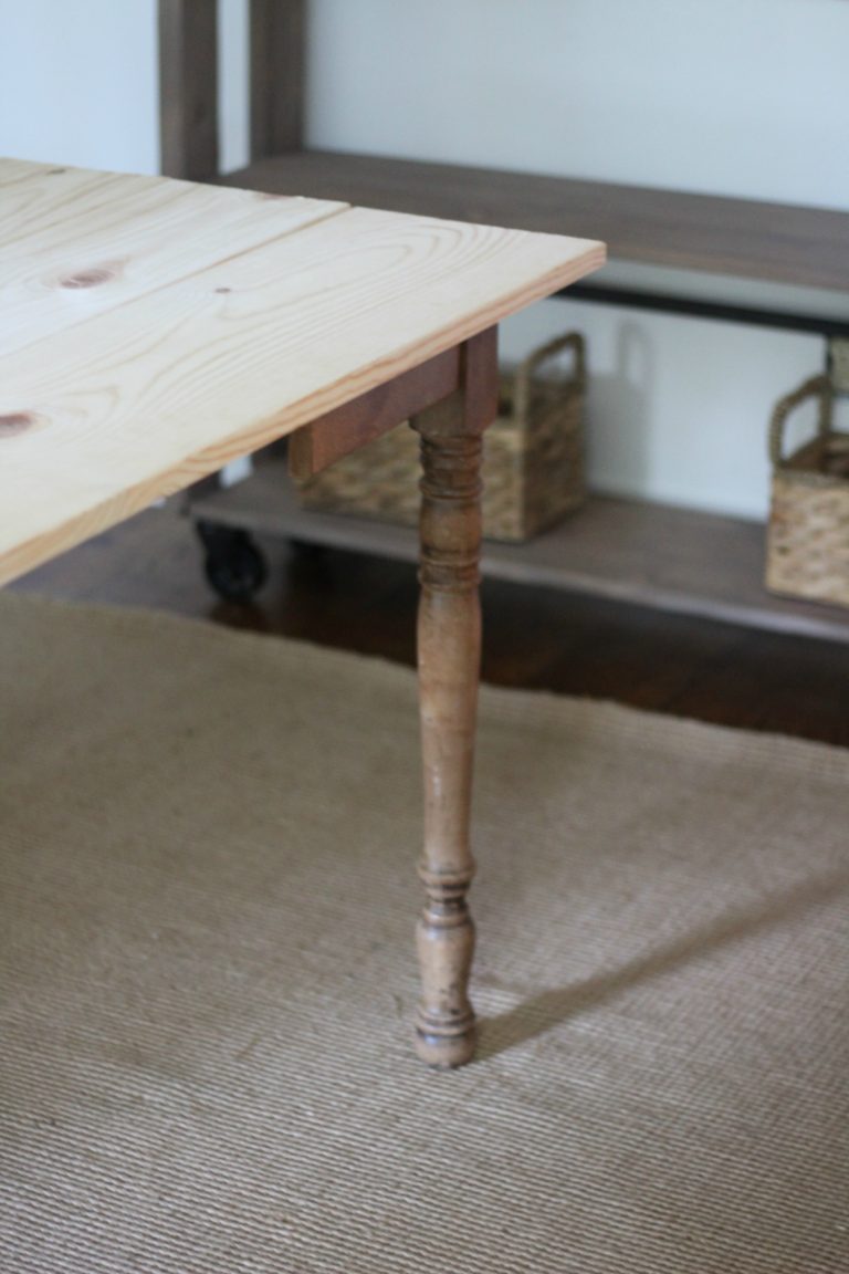 Our Dining Table Using Antique Legs - Sincerely, Marie Designs