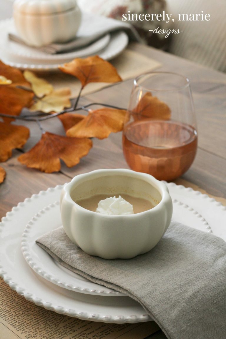 A Simple Fall Tablescape Reminiscent of Falls Past