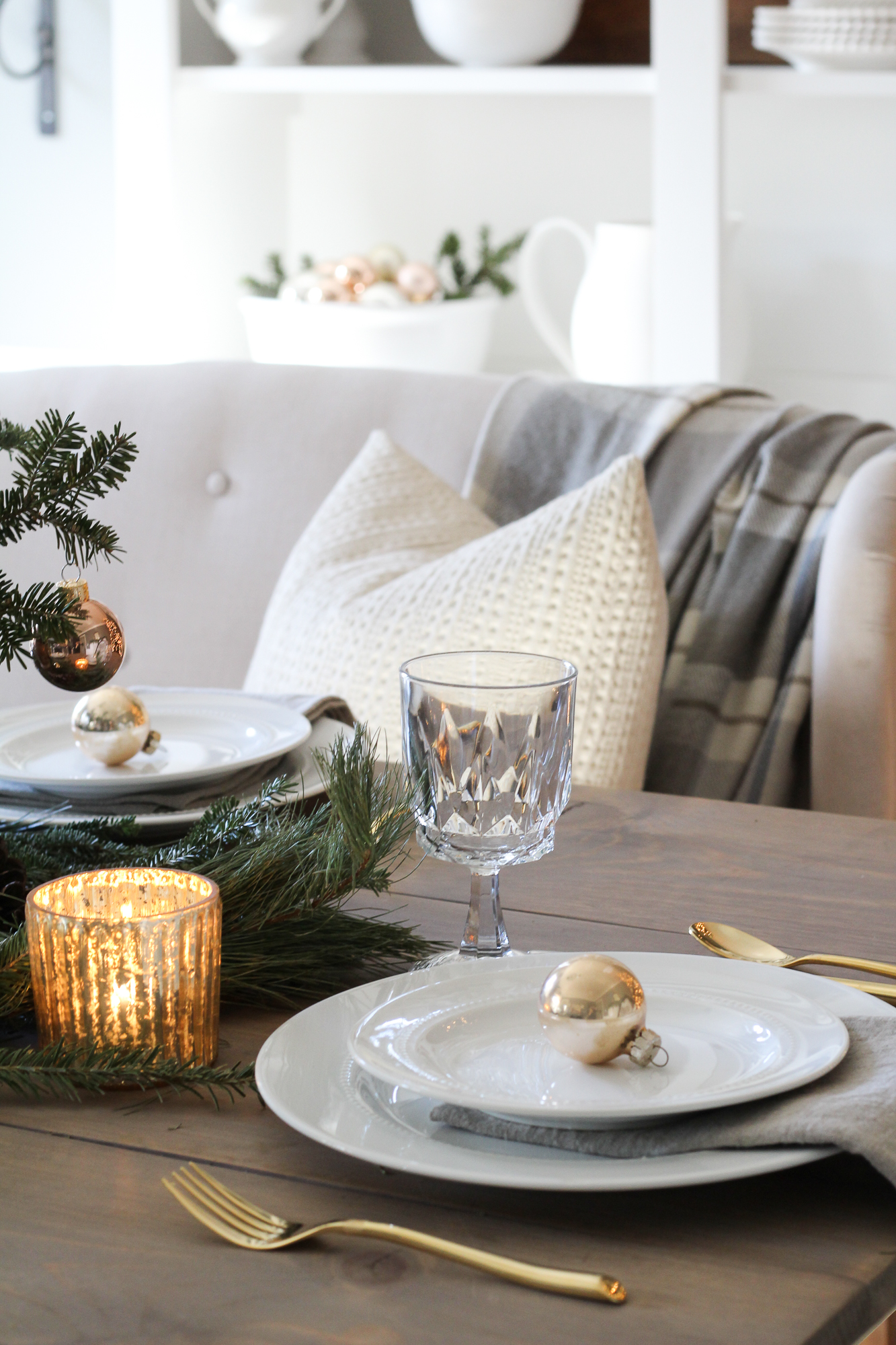 Rustic Elegance - A Christmas Tablescape - Sincerely, Marie Designs
