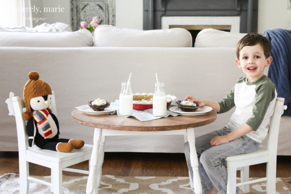 Simple Kid's Spring Table + Our New Cuddle and Kind Buddy