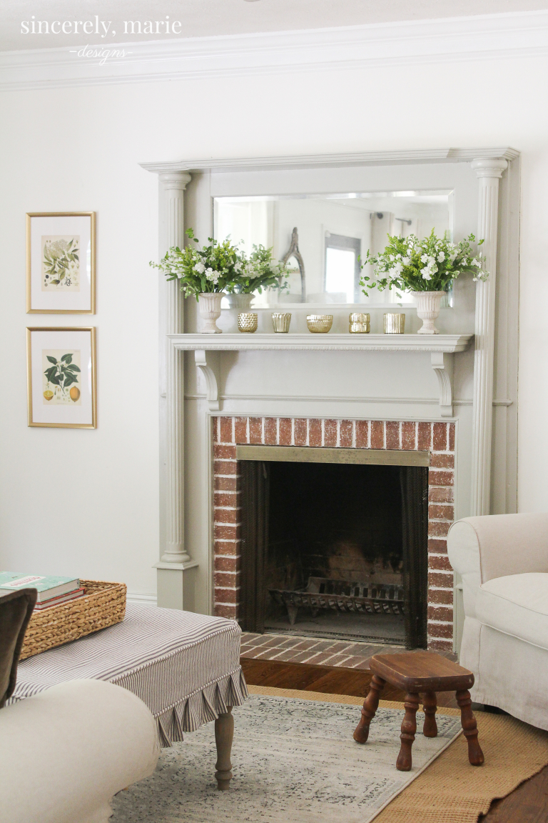 Warm & Classic Mantel Makeover - Sincerely, Marie Designs