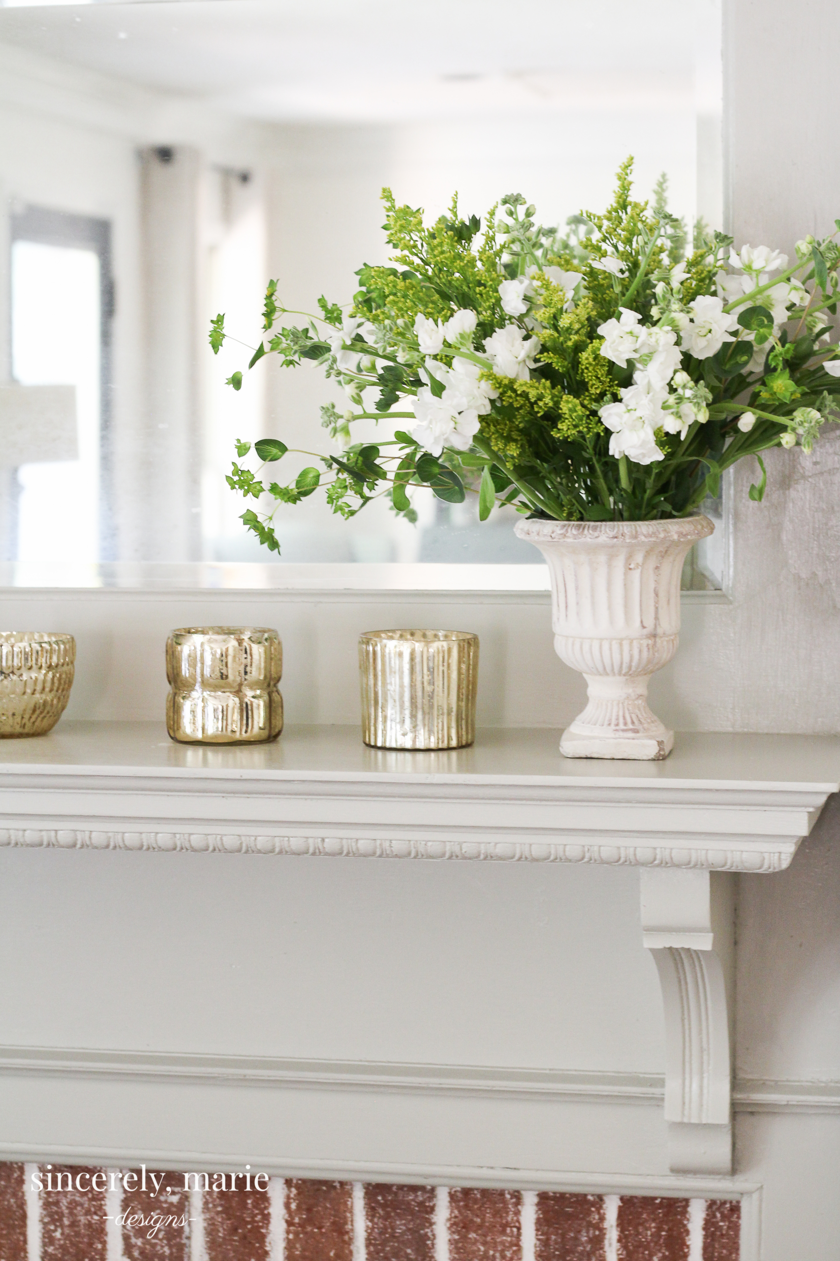 Warm & Classic Mantel Makeover - Sincerely, Marie Designs