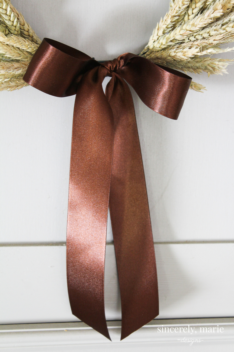 A DIY Wheat Wreath Tutorial - Sincerely, Marie Designs