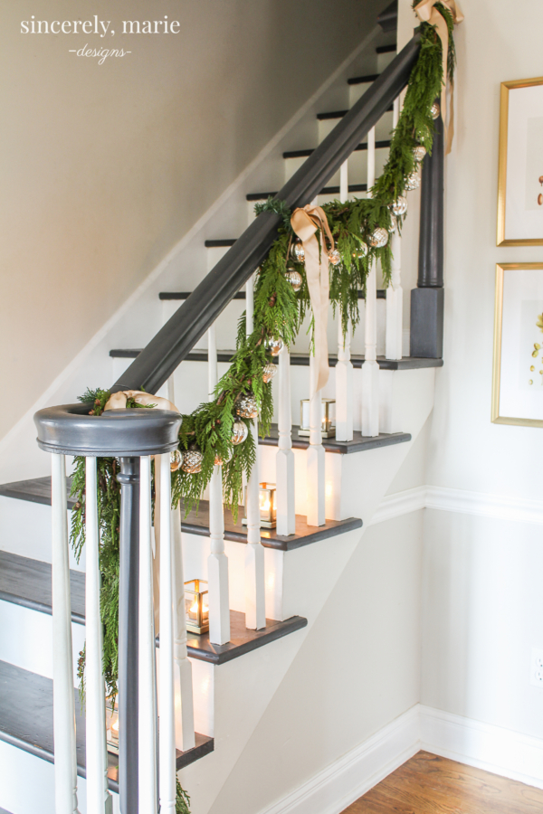 Decorating For Christmas with Fresh Greenery - Sincerely, Marie Designs