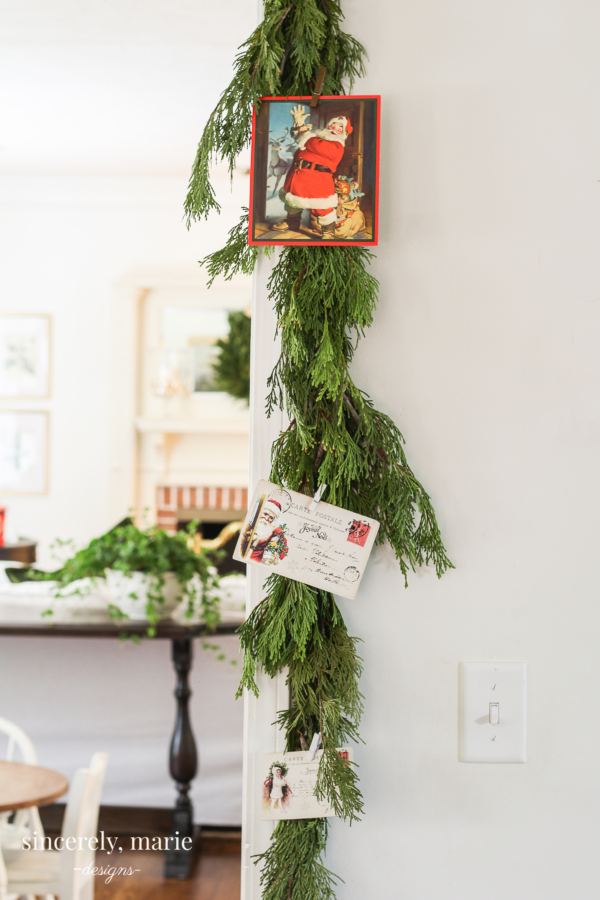 Decorating For Christmas with Fresh Greenery - Sincerely, Marie Designs