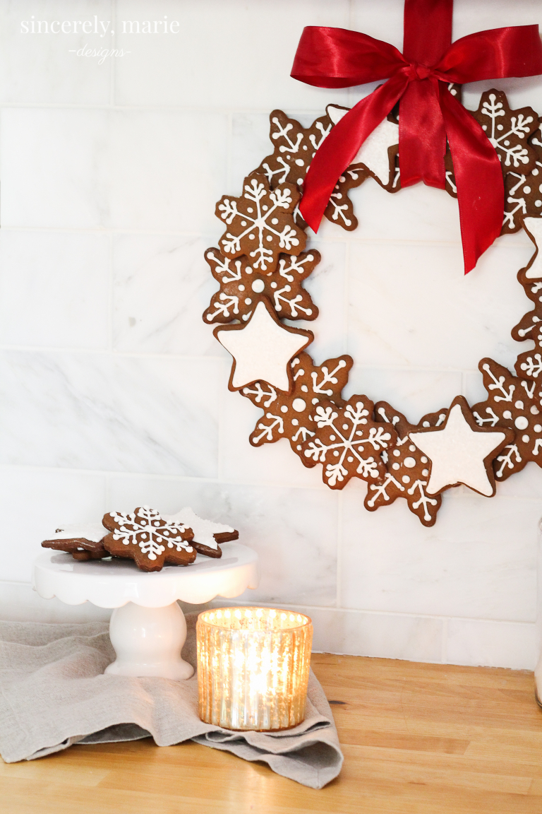 Christmas Gingerbread Cookie Wreath - Sincerely, Marie Designs