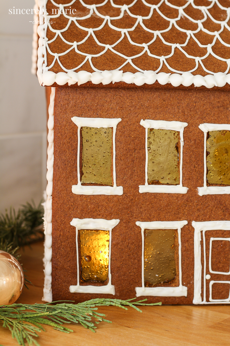 Homemade Colonial Gingerbread House - Sincerely, Marie Designs