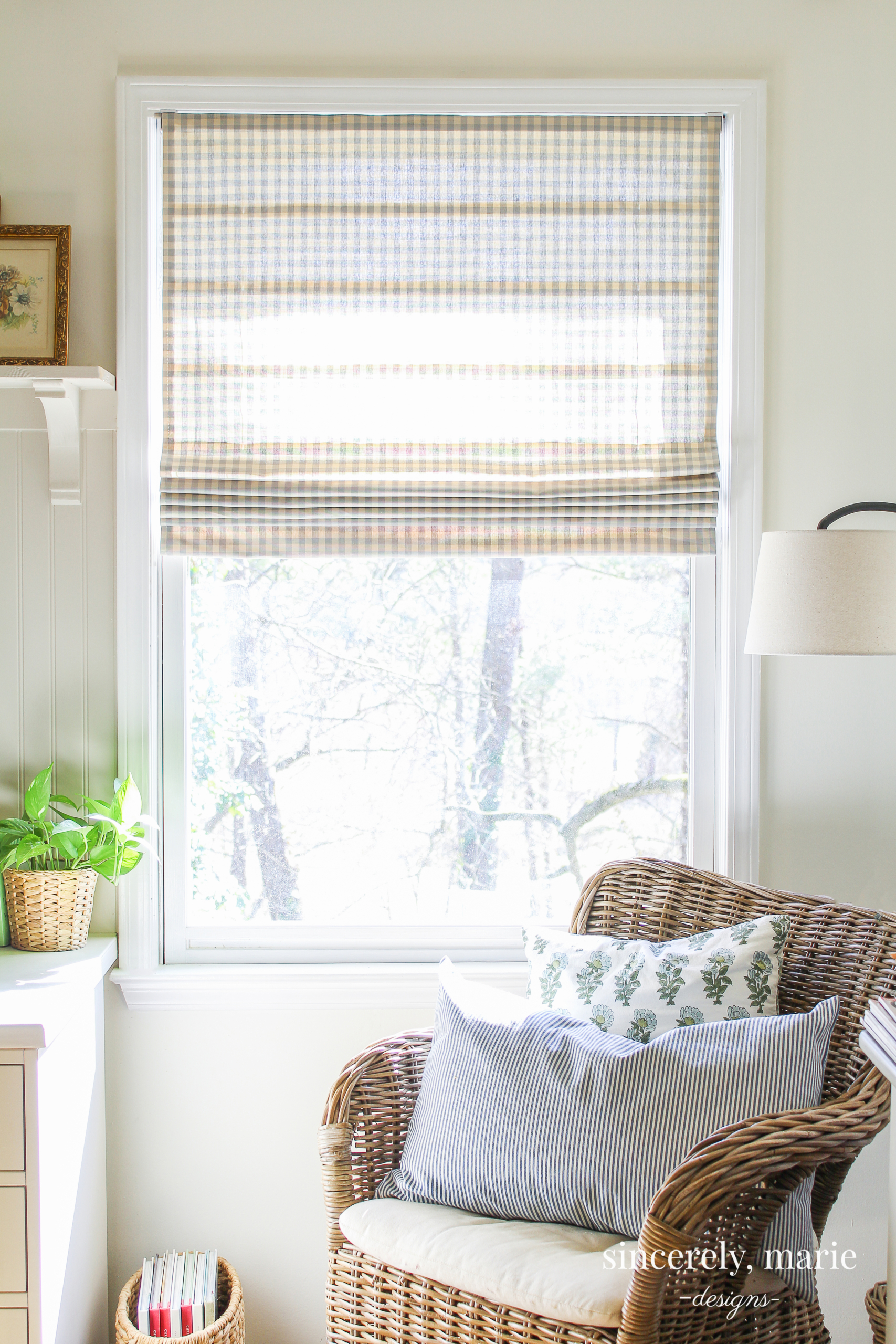 Easy DIY Roman Shade - Sincerely, Marie Designs