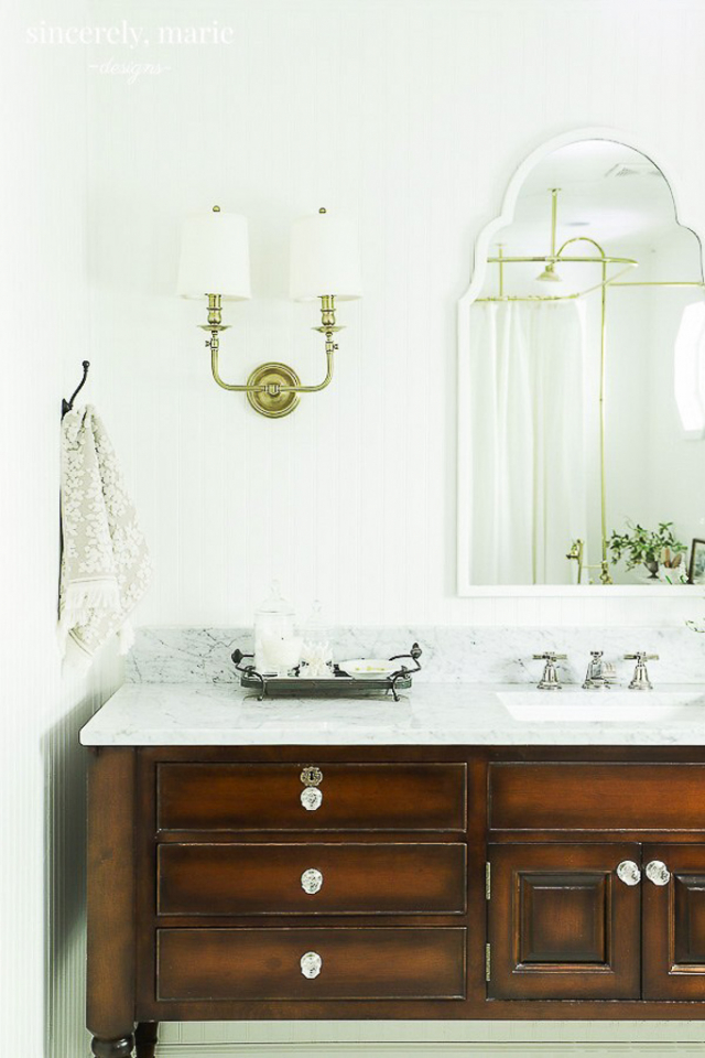 Our Elegant & Timeless Master Bathroom Reveal - Sincerely, Marie Designs