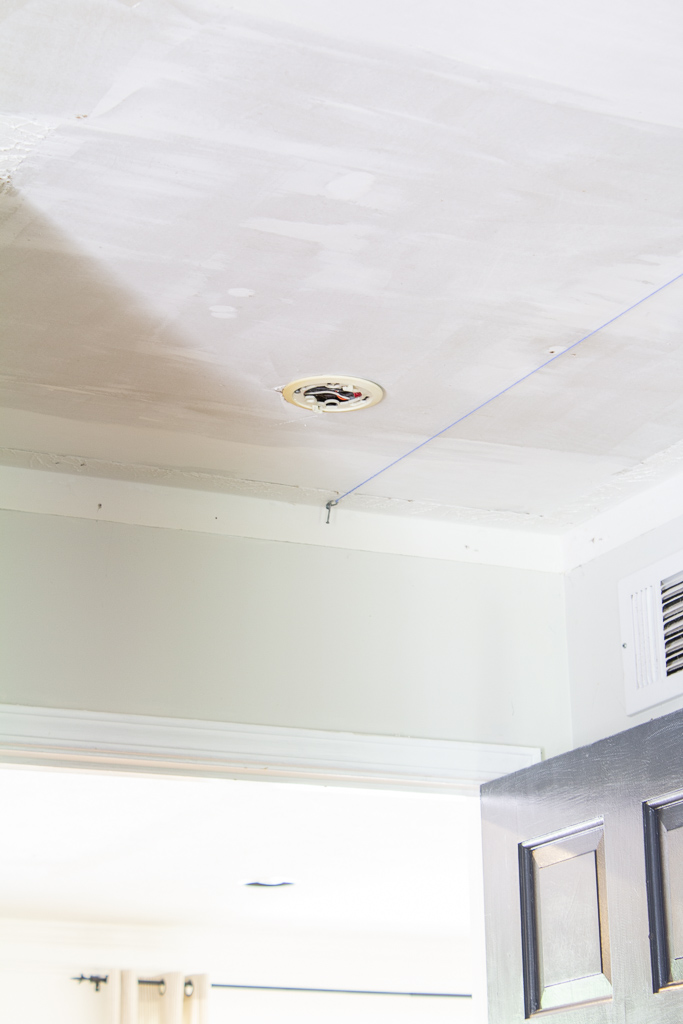 How To Easily Plank A Textured Ceiling - Sincerely, Marie Designs