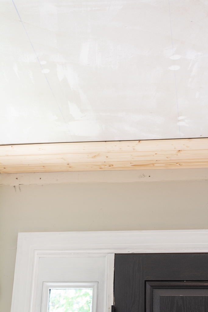 How To Easily Plank A Textured Ceiling - Sincerely, Marie Designs