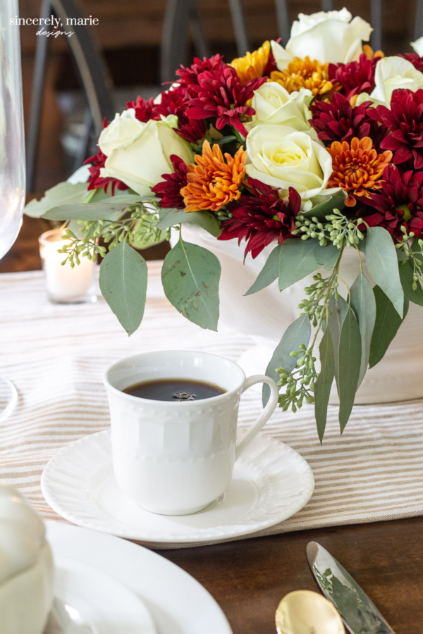 Warm & Traditional Fall Brunch Tablescape - Sincerely, Marie Designs