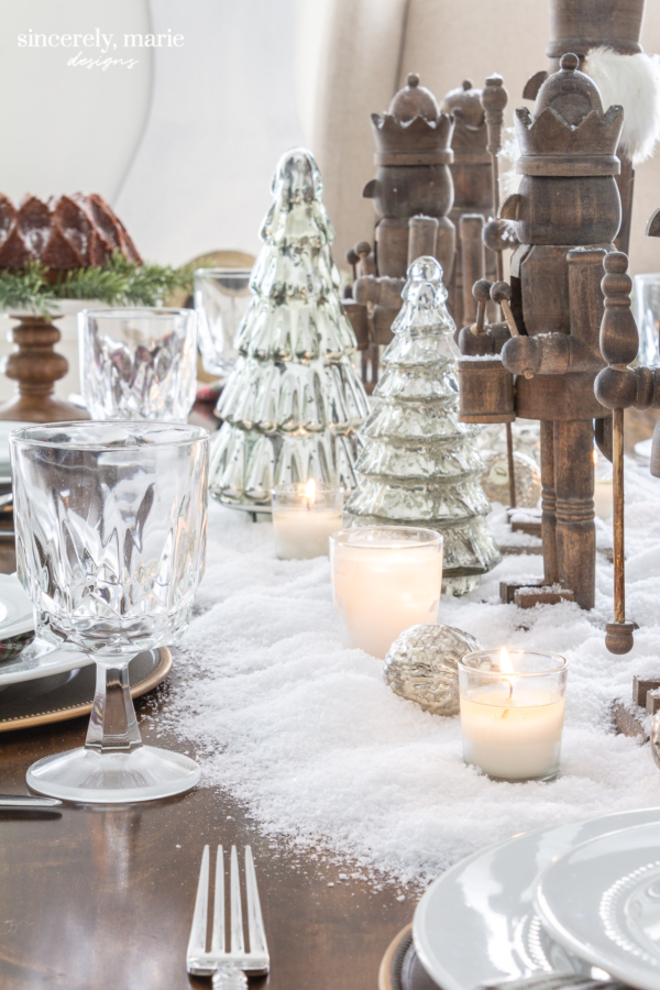 Snowy Nutcracker Tablescape - Sincerely, Marie Designs