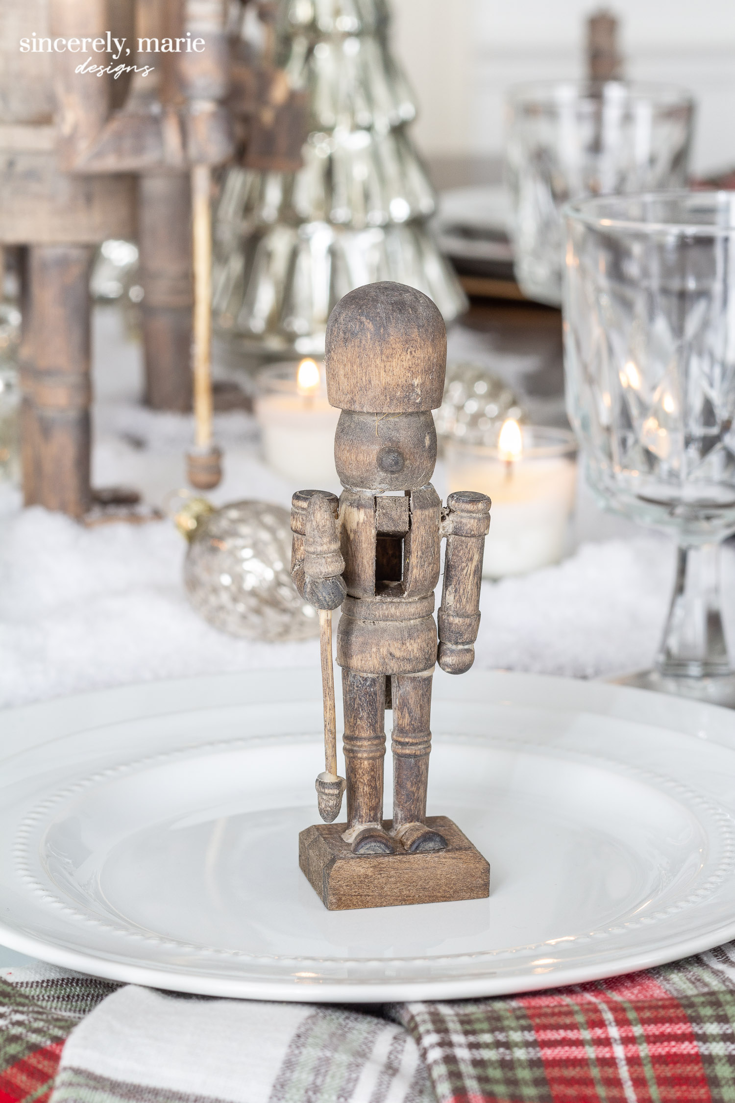 Snowy Nutcracker Tablescape - Sincerely, Marie Designs