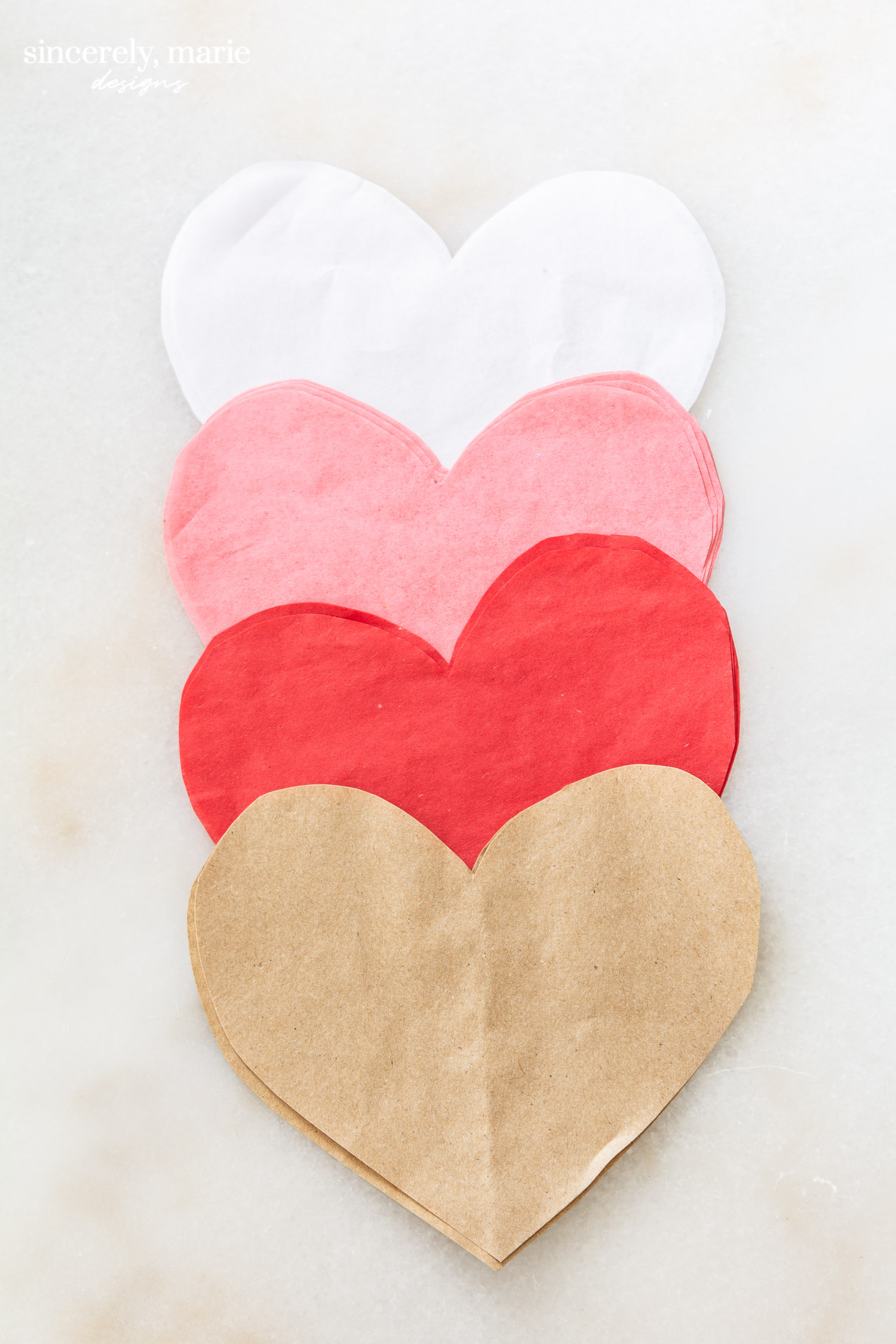 Stitched Paper Heart Treat Bags - Sincerely, Marie Designs