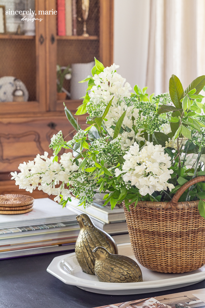 A Traditional Spring Table Vignette - Sincerely, Marie Designs