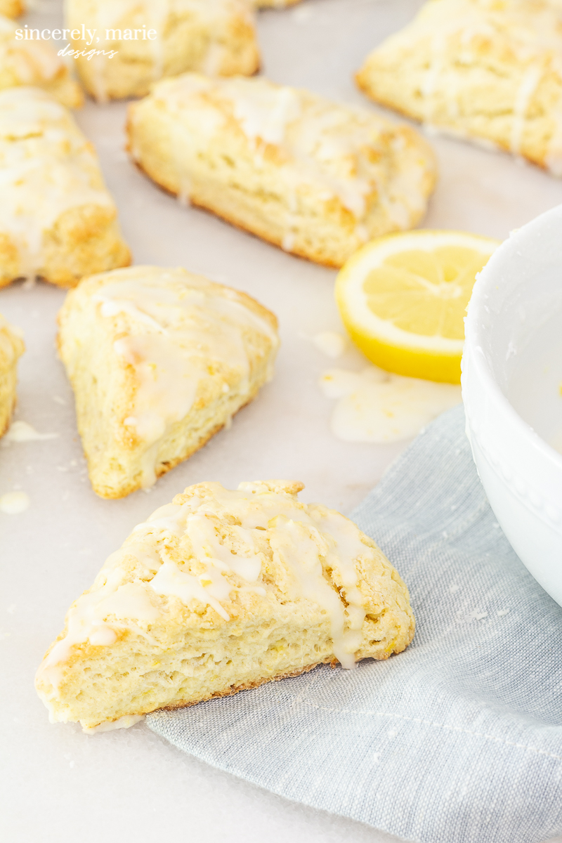 Lemon Drop Scones - Sincerely, Marie Designs