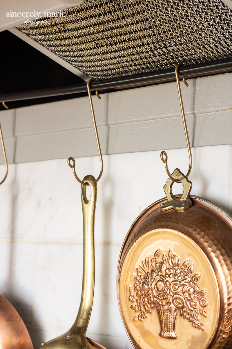 Simple Tension Rod Pot Rack - Sincerely, Marie Designs
