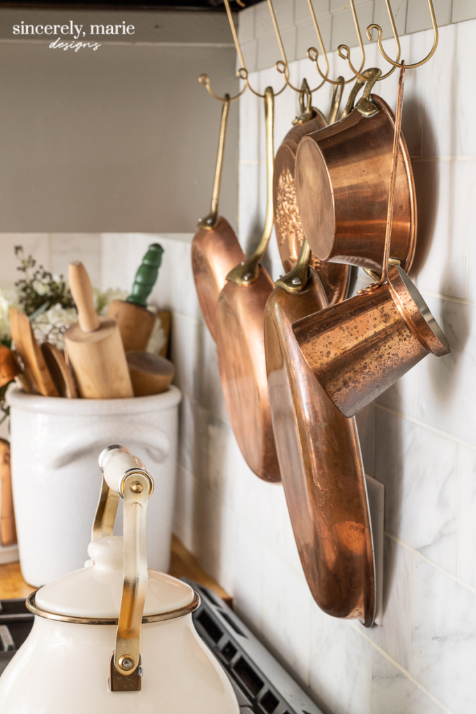 Simple Tension Rod Pot Rack - Sincerely, Marie Designs