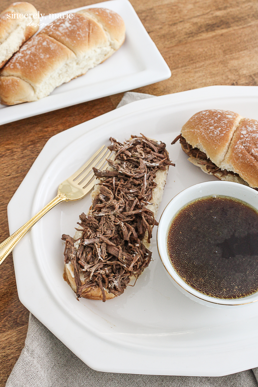 Crock Pot French Dip - Two Ways - Sincerely, Marie Designs