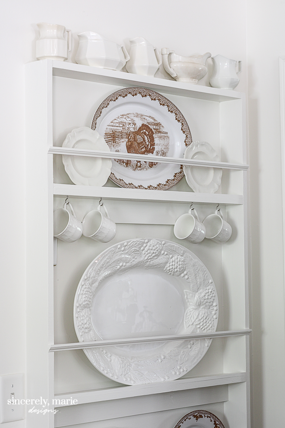 A New Plate Rack in the Kitchen - Sincerely, Marie Designs