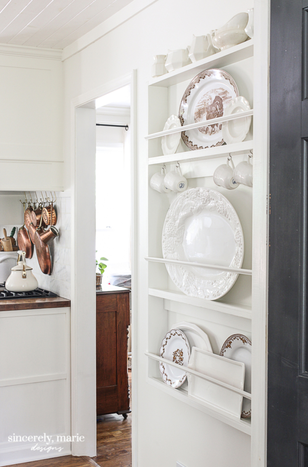 A New Plate Rack in the Kitchen - Sincerely, Marie Designs
