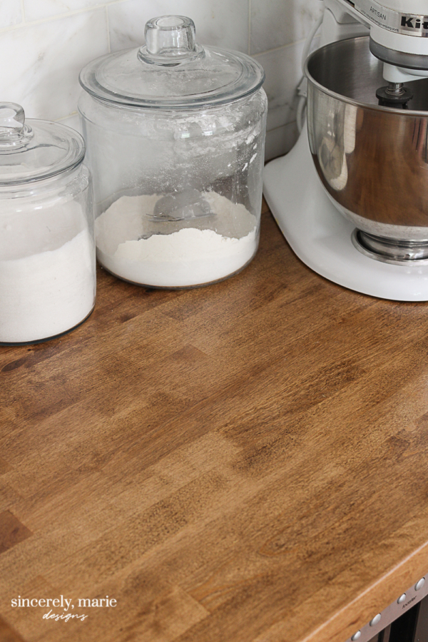 How To Refinish Butcher Block Countertops - Sincerely, Marie Designs