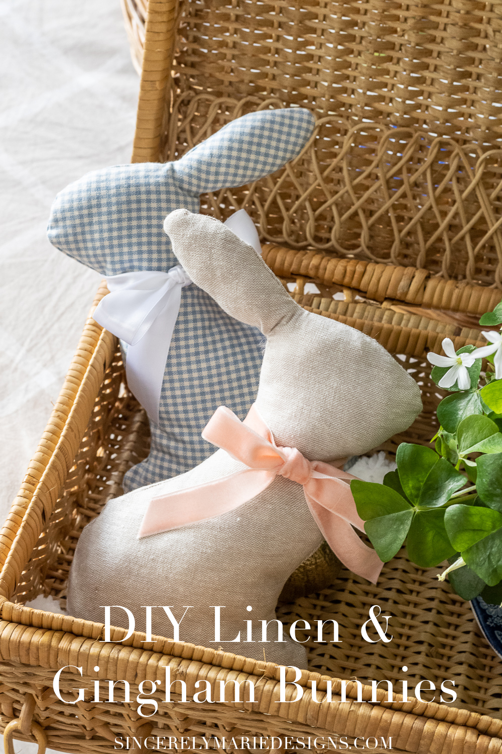 Sweet DIY Stuffed Bunny - Sincerely, Marie Designs