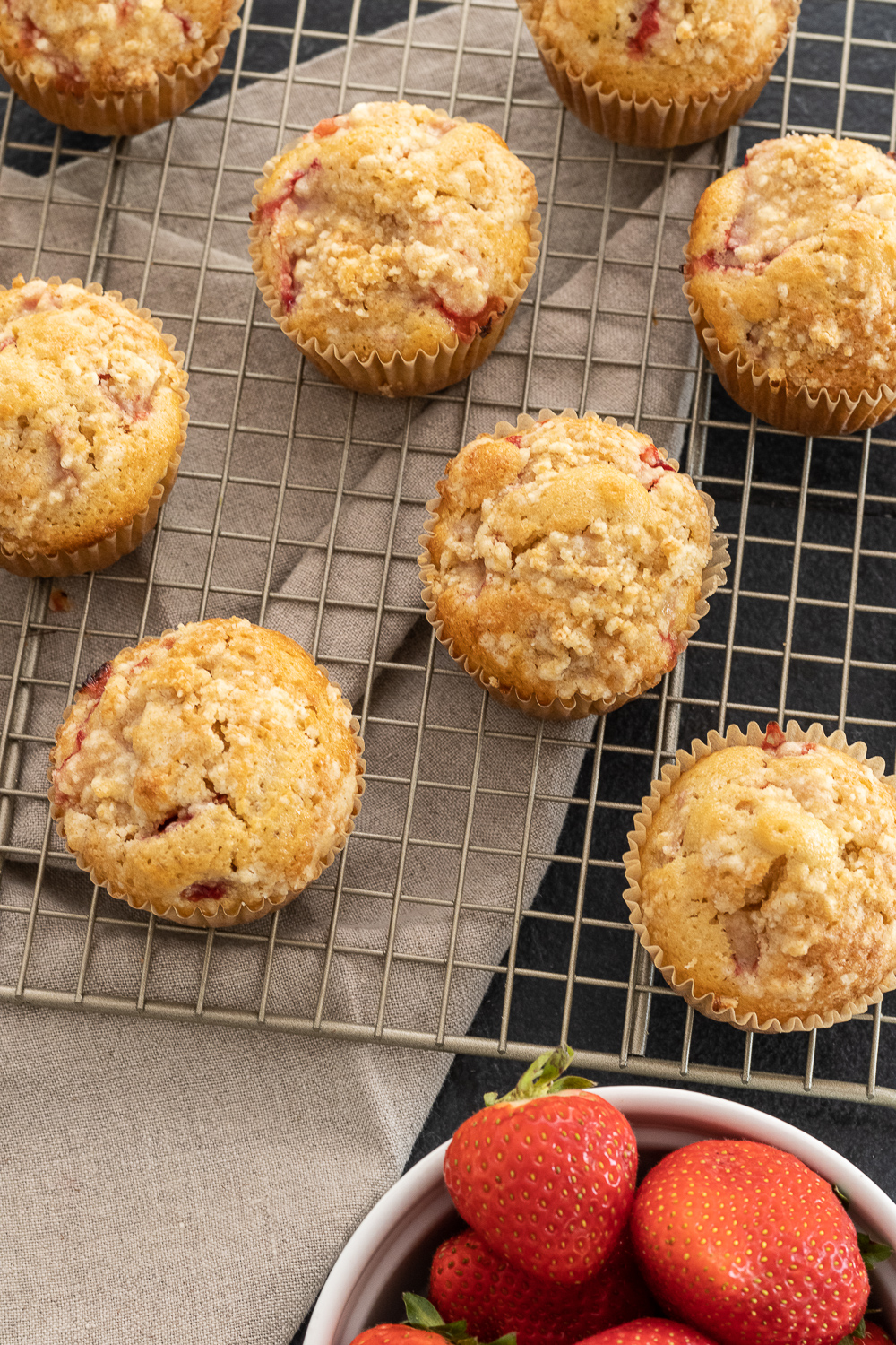 Strawberry Streusel Muffins - Sincerely, Marie Designs