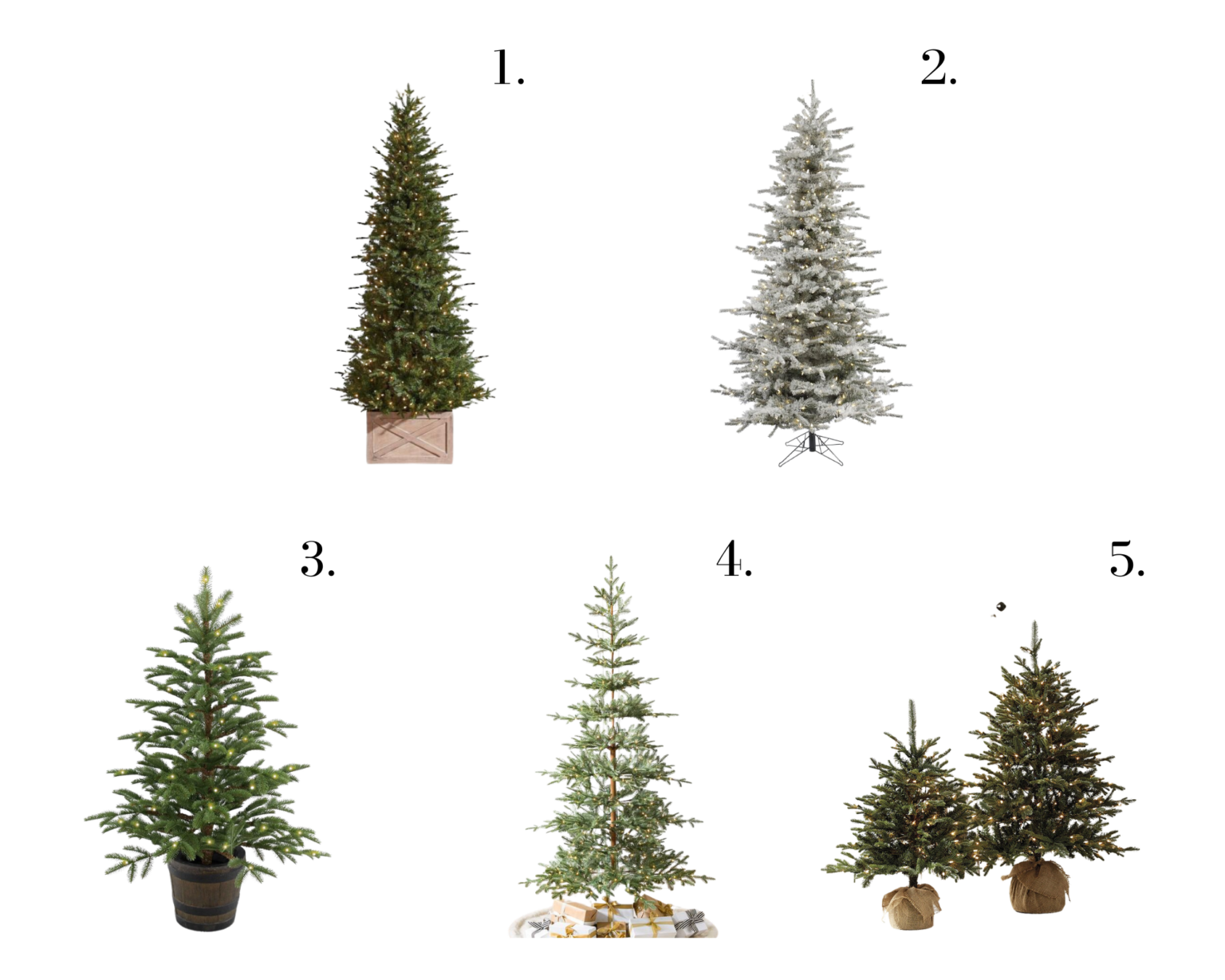 My Favorite Realistic Looking Christmas Trees - Sincerely, Marie Designs