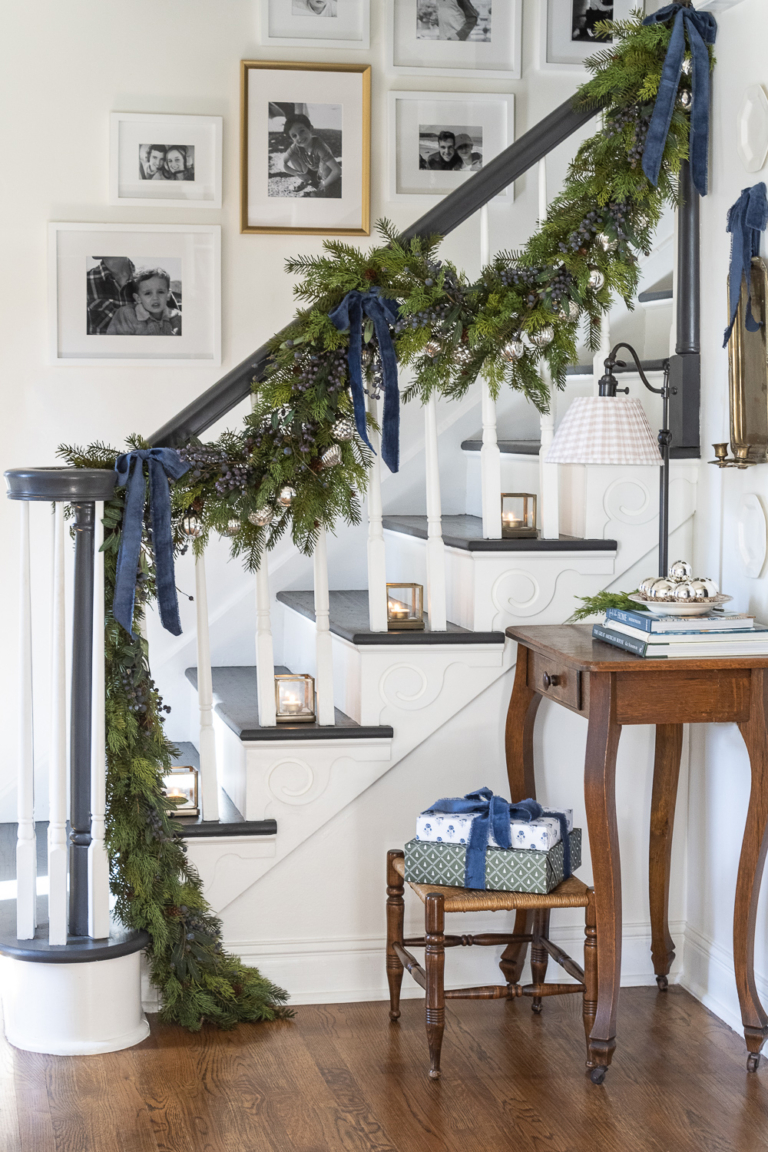 Our Foyer with Timeless Christmas Touches - Sincerely, Marie Designs