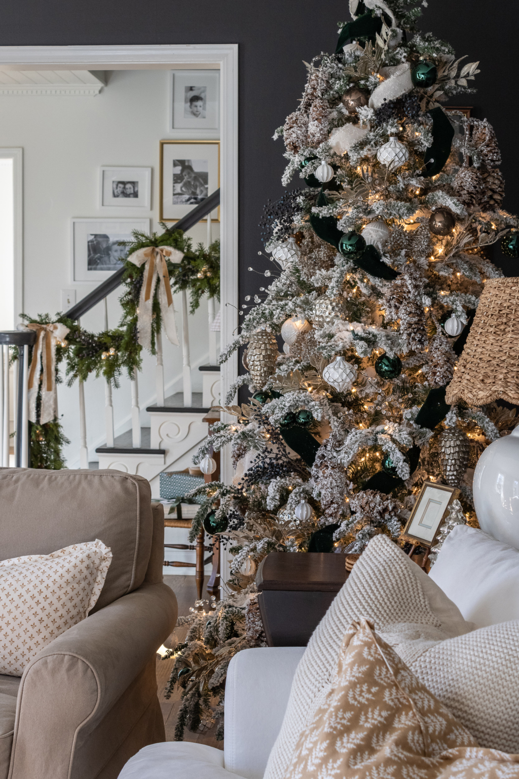 Our Cozy Christmas Family Room - Sincerely, Marie Designs