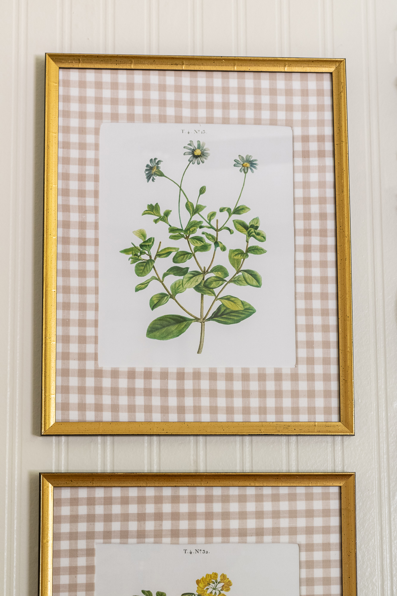Custom Fabric Picture Frame Mats + Free Botanical Prints - Sincerely ...